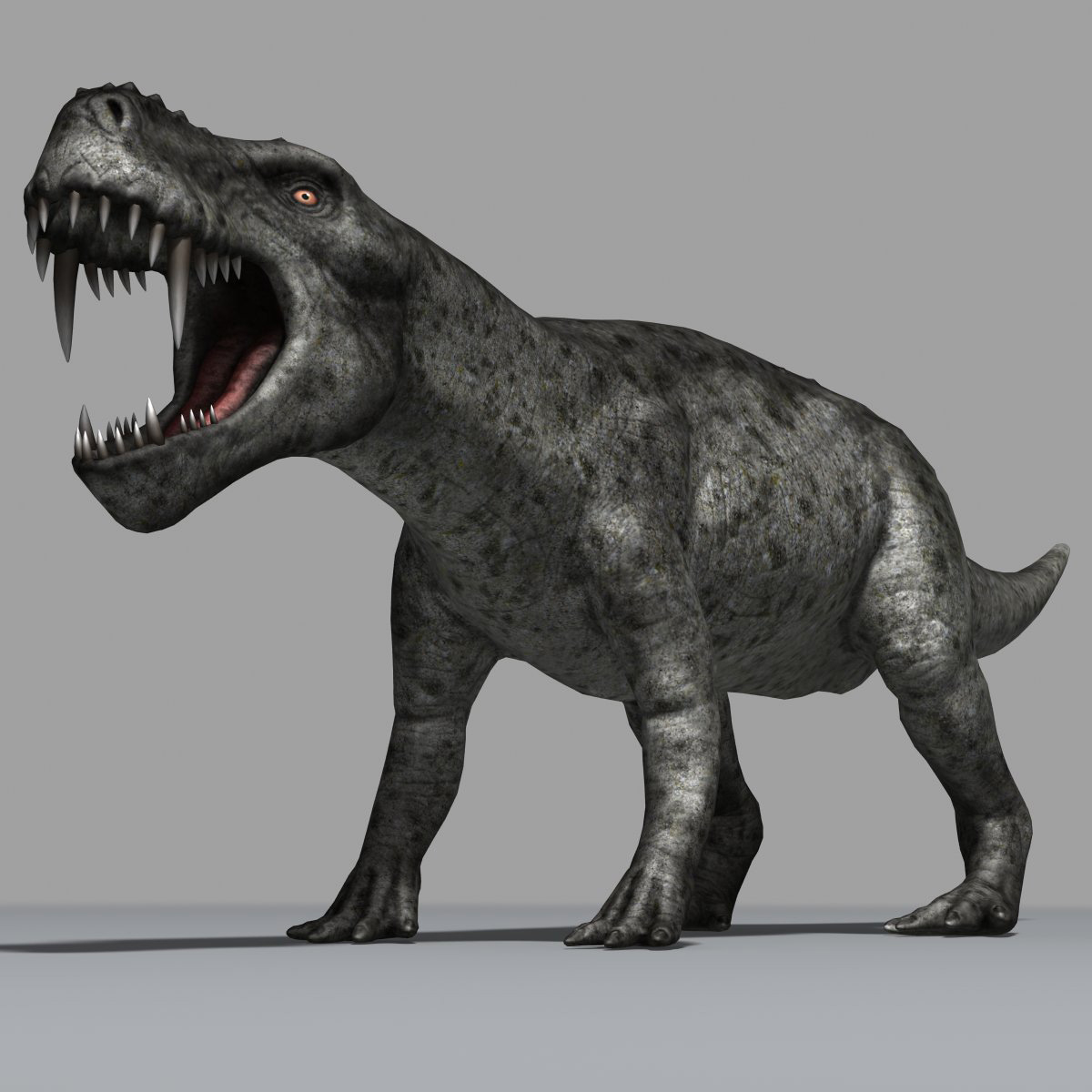 3d dinosaurs gorgonops model