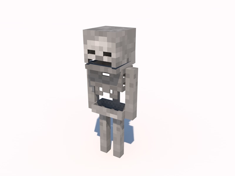 3d minecraft mob