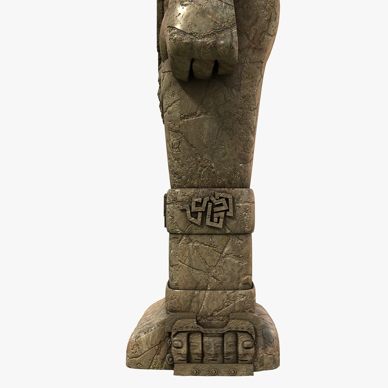 of stone totems heads