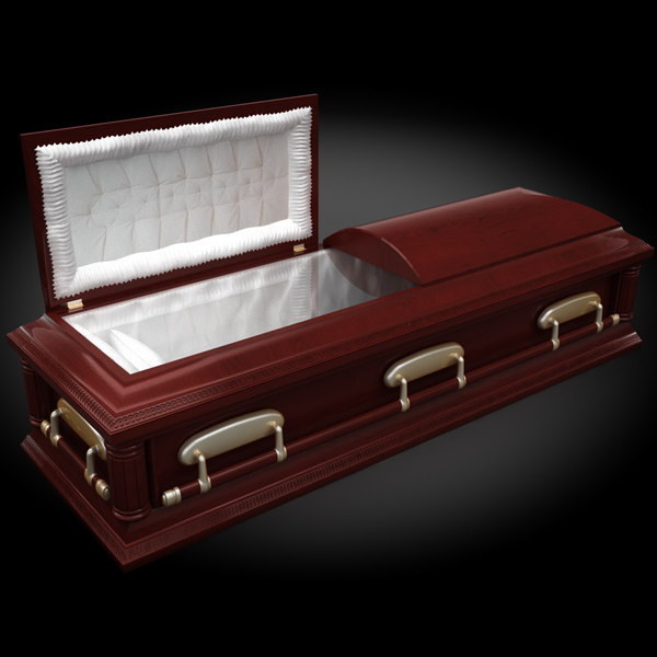 3d model of coffin casket