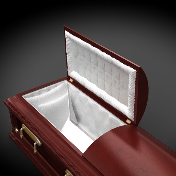 3d model of coffin casket