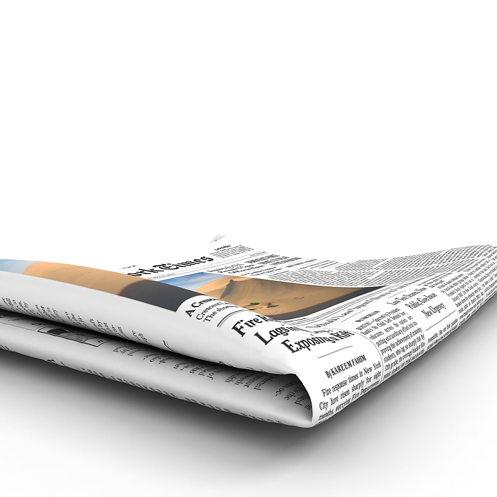 folded newspaper 3d 3ds