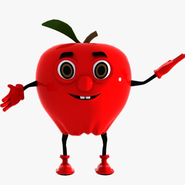 3dsmax apple character