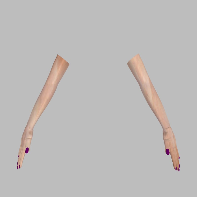 3dsmax realistically woman arms