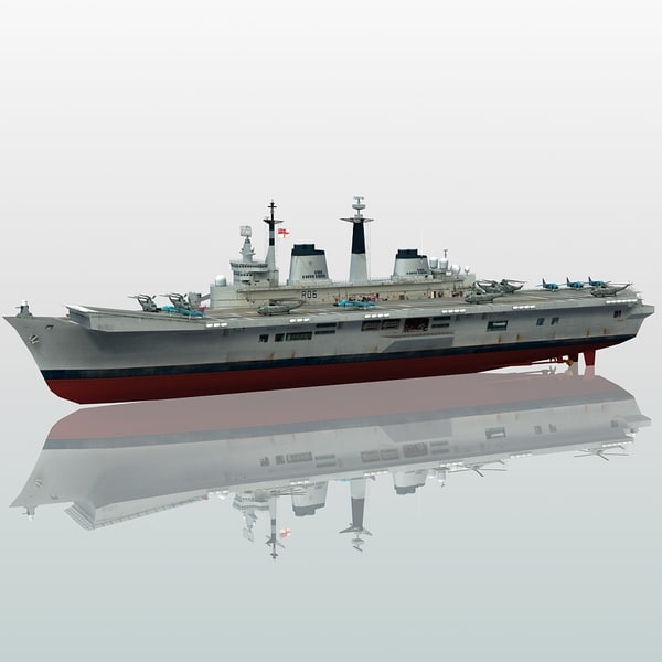 hms illustrious r06 3d 3ds