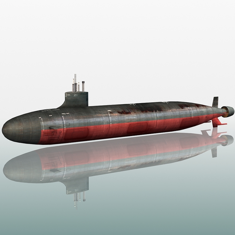 uss seawolf ssn-21 marine 3d model
