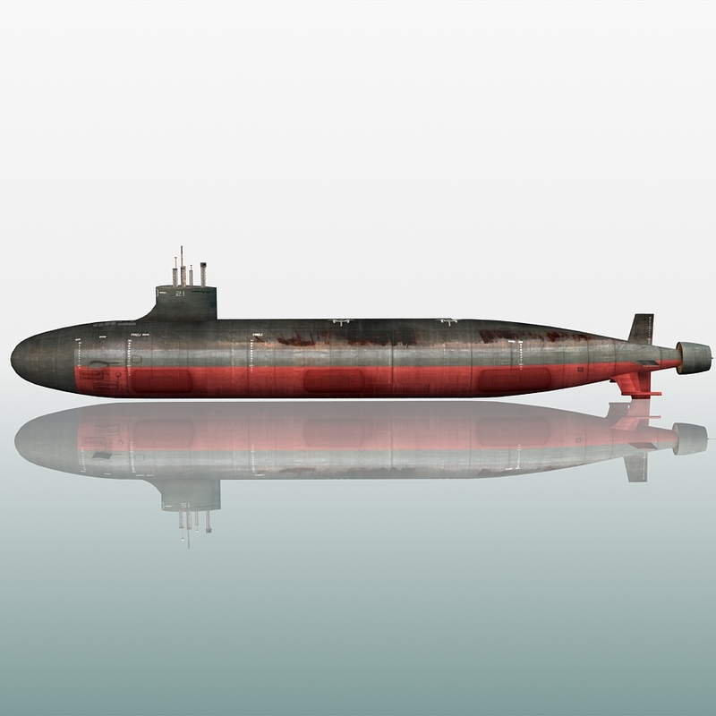 uss seawolf ssn-21 marine 3d model