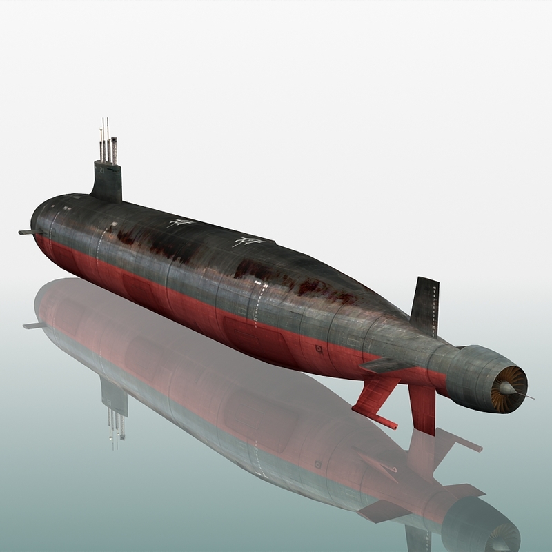 uss seawolf ssn-21 marine 3d model