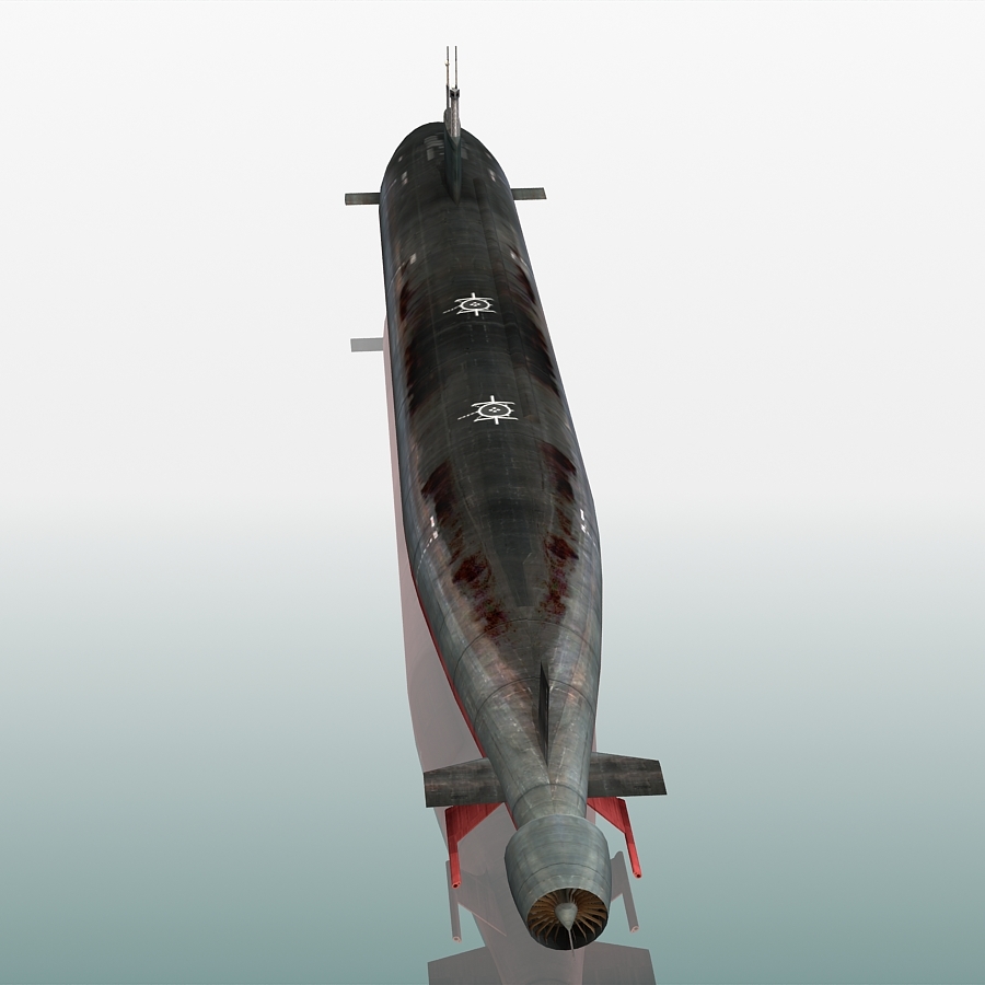 uss seawolf ssn-21 marine 3d model