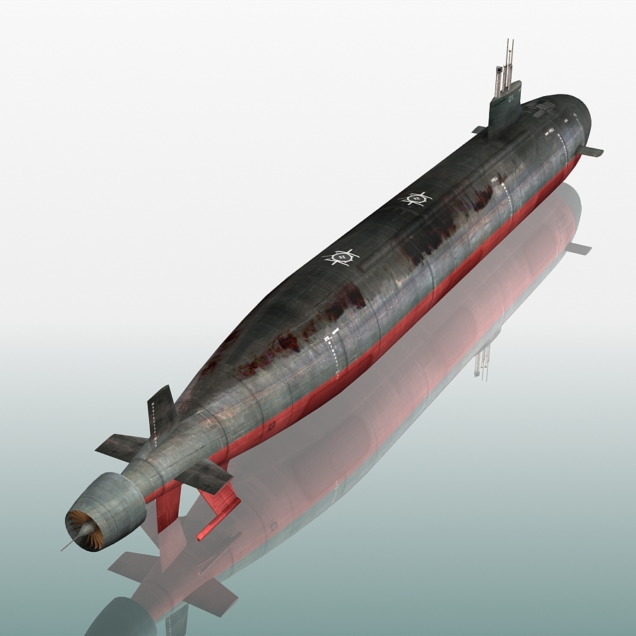 uss seawolf ssn-21 marine 3d model