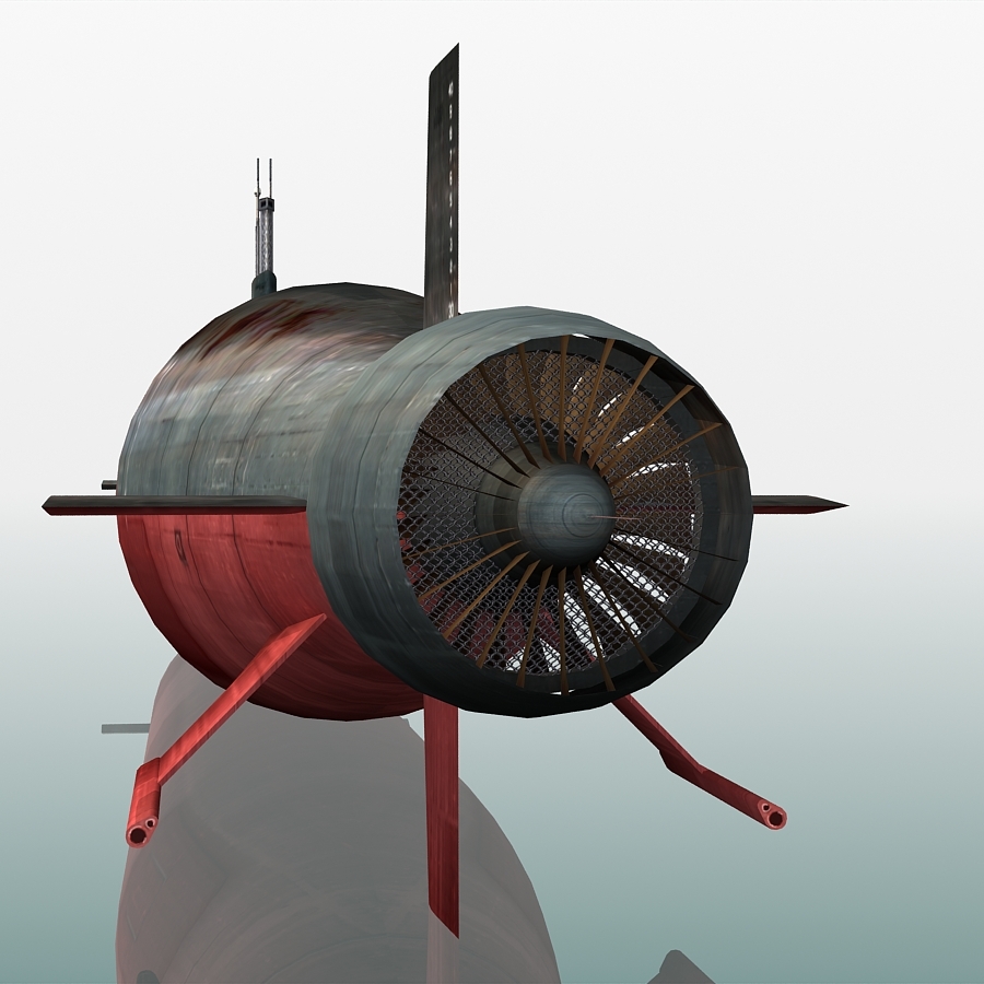 uss seawolf ssn-21 marine 3d model