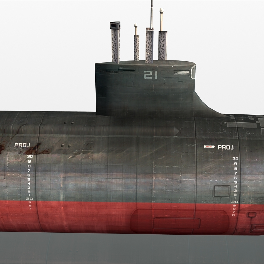 uss seawolf ssn-21 marine 3d model