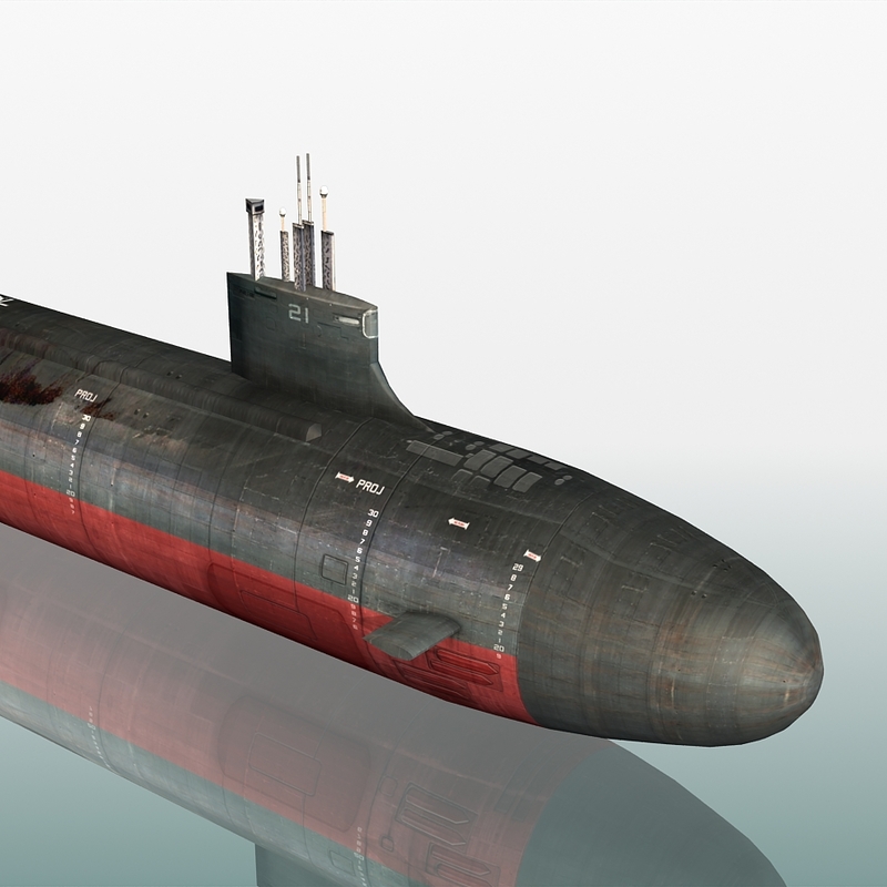 uss seawolf ssn-21 marine 3d model