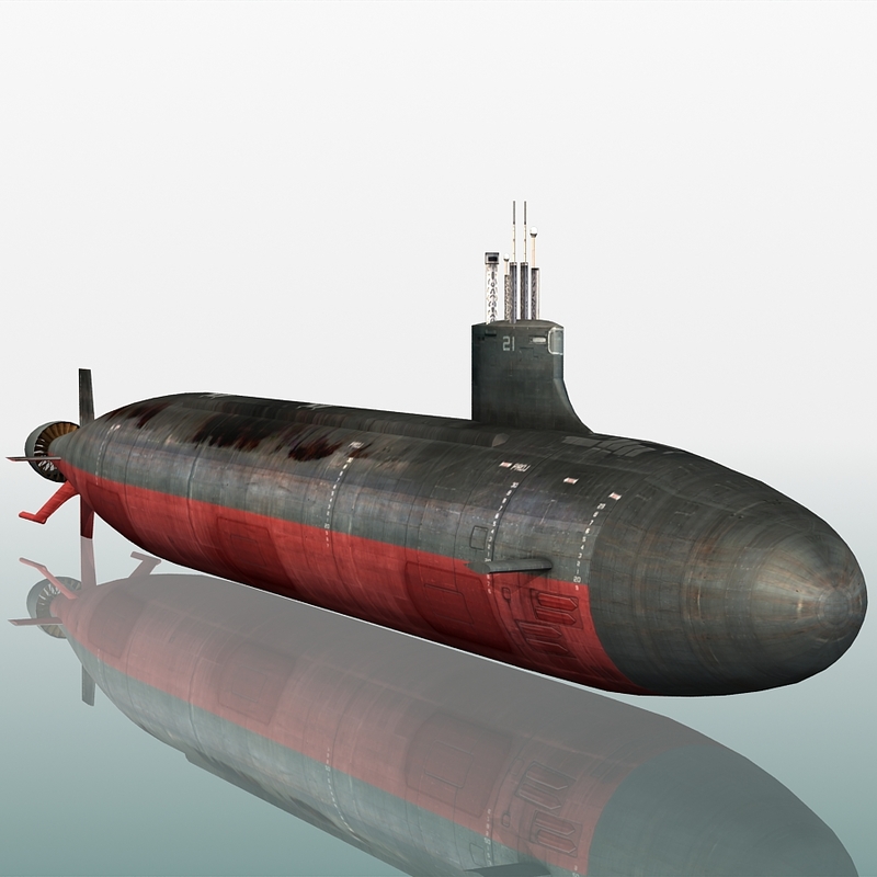 uss seawolf ssn-21 marine 3d model