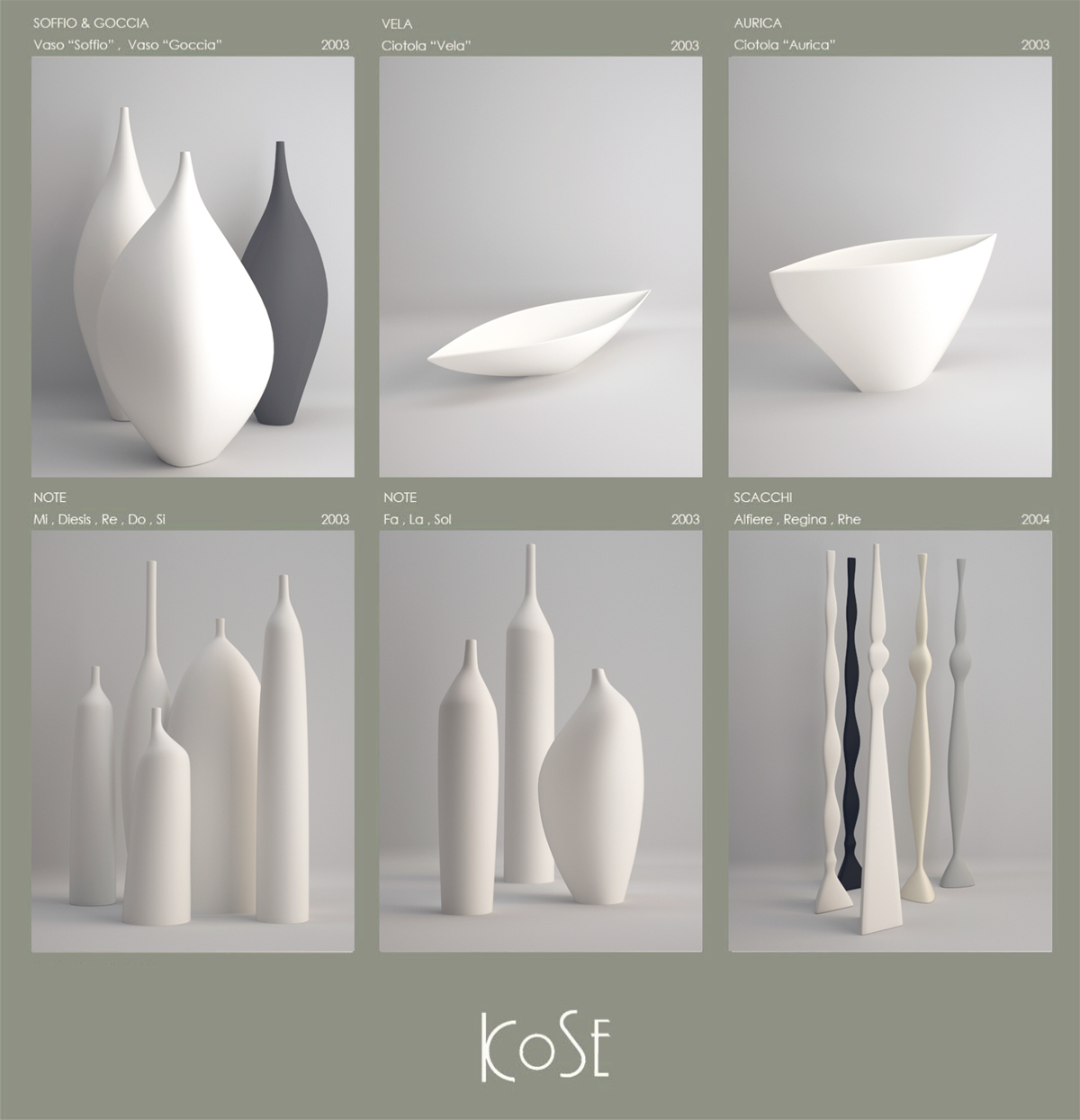 3d model vase kose