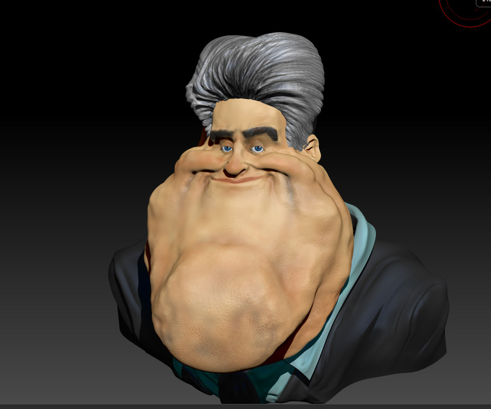 3d model caricature jay leno