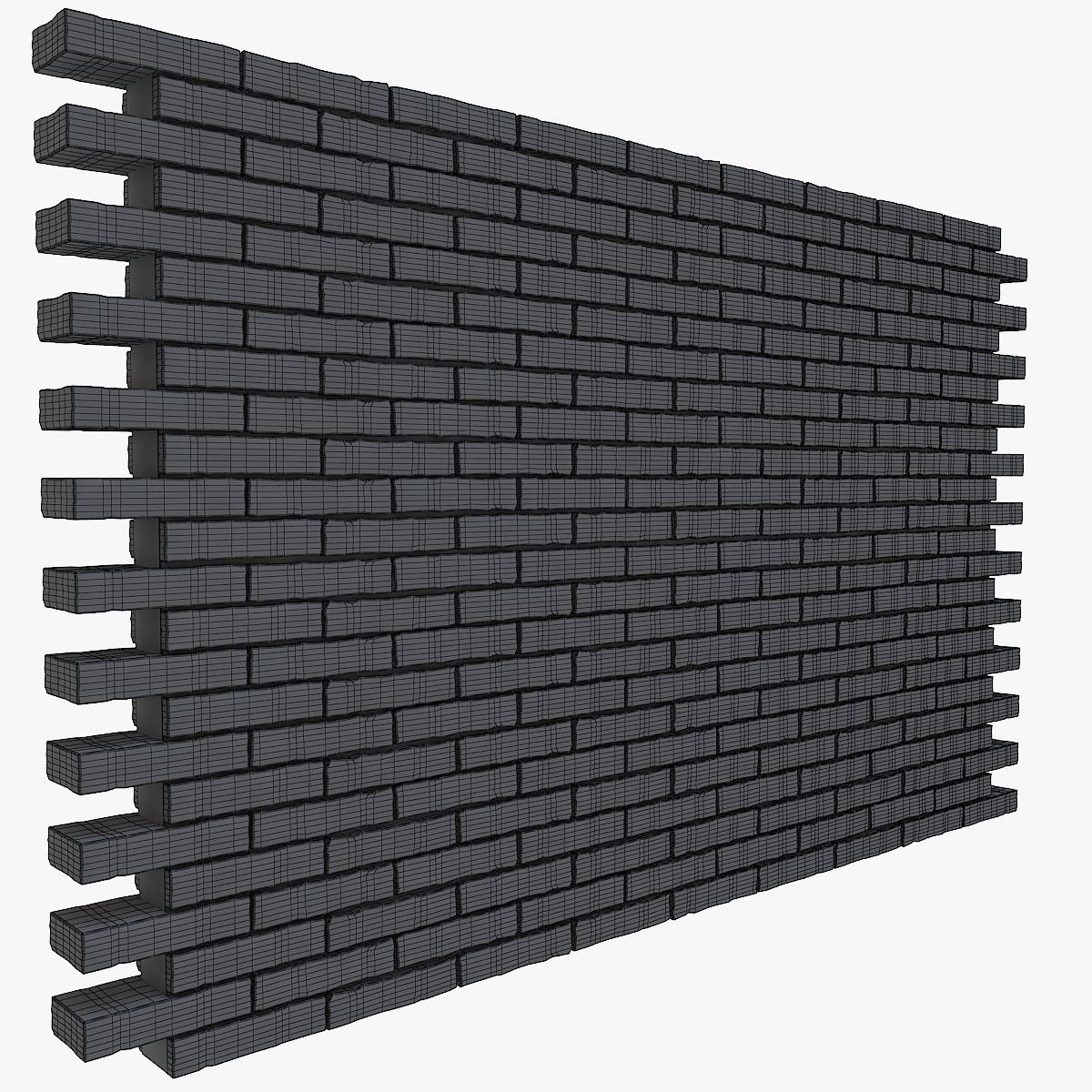 brick wall 01 3d model