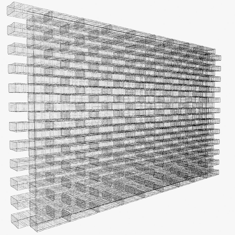 brick wall 01 3d model