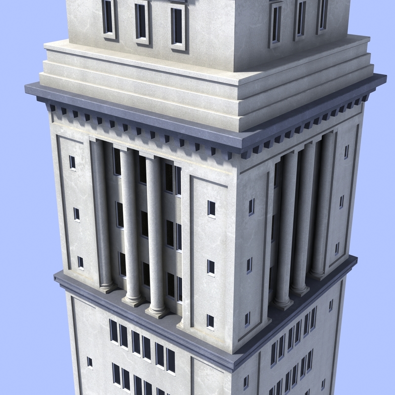 clock tower 3d model