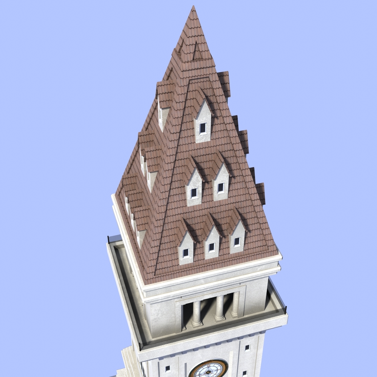 clock tower 3d model