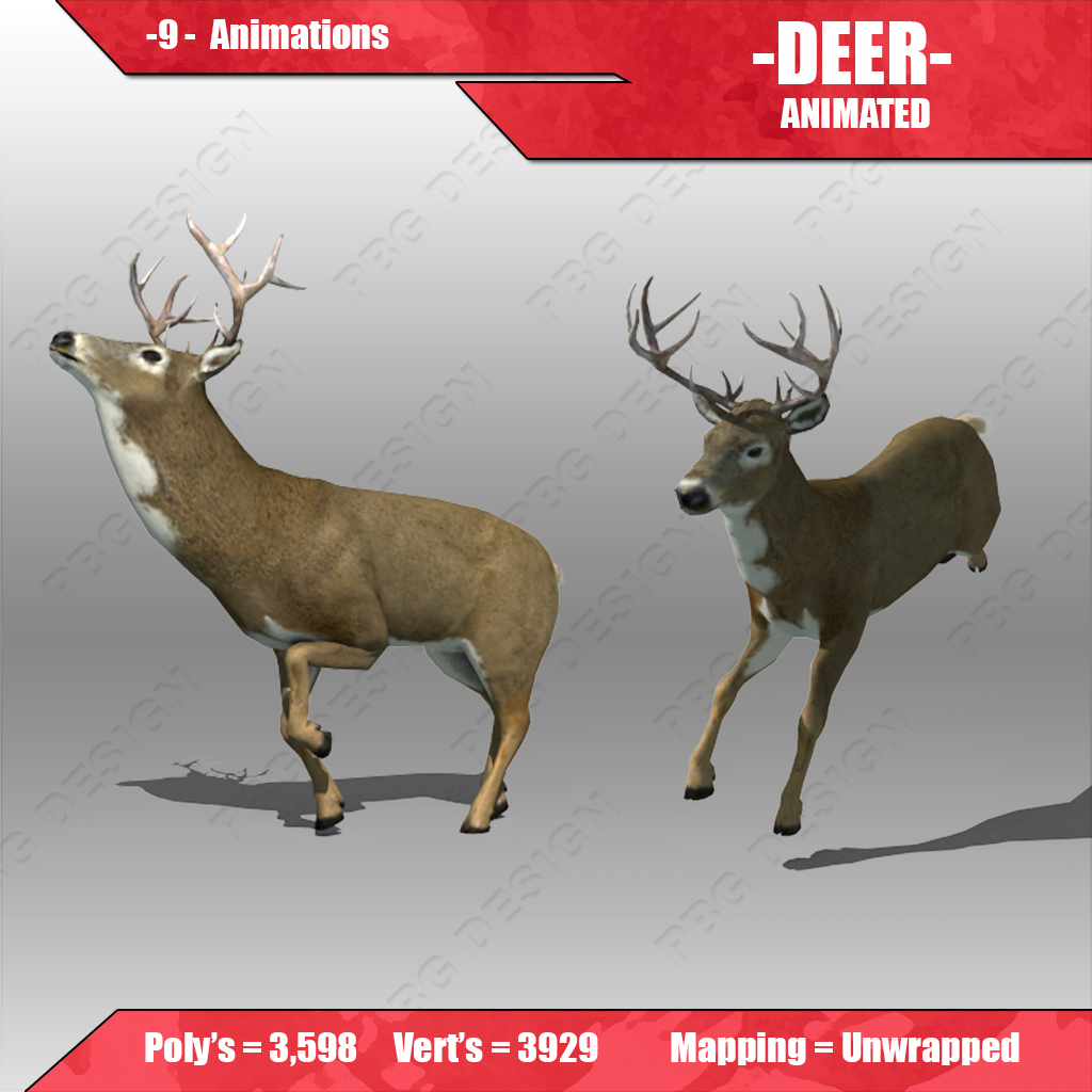 fbx deer animations