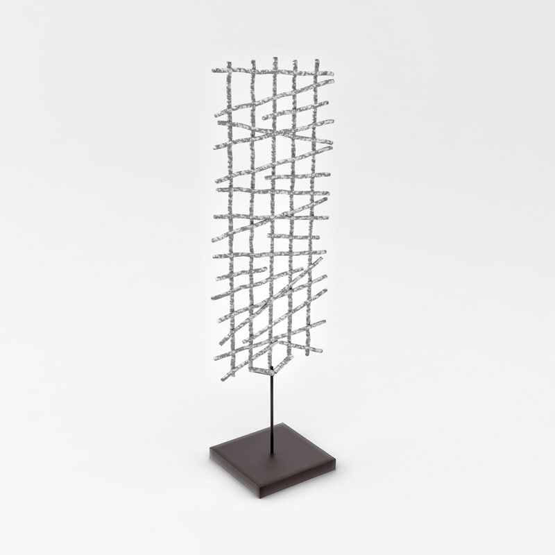 3d model square net sculpture