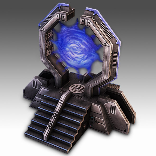 3dsmax warp gate sci-fi