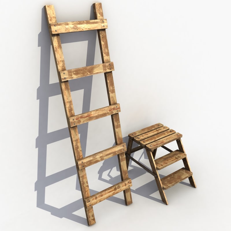 max wood wooden ladder