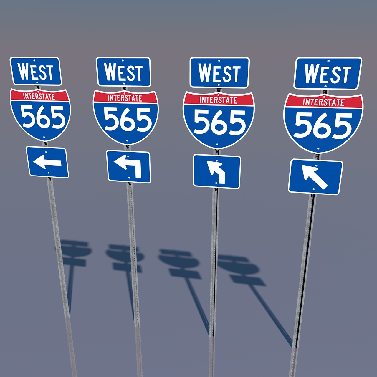 interstate 565 signs alabama c4d