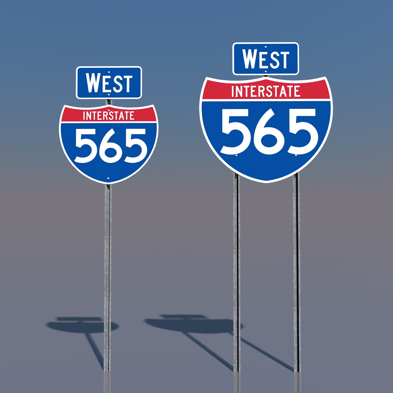 interstate 565 signs alabama c4d