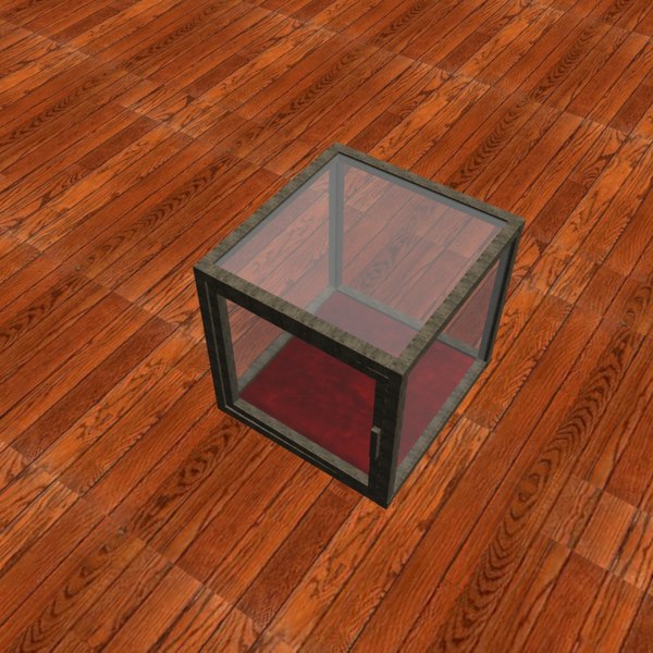 3d wooden exhibition box