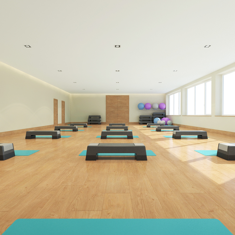 3d model of yoga studio