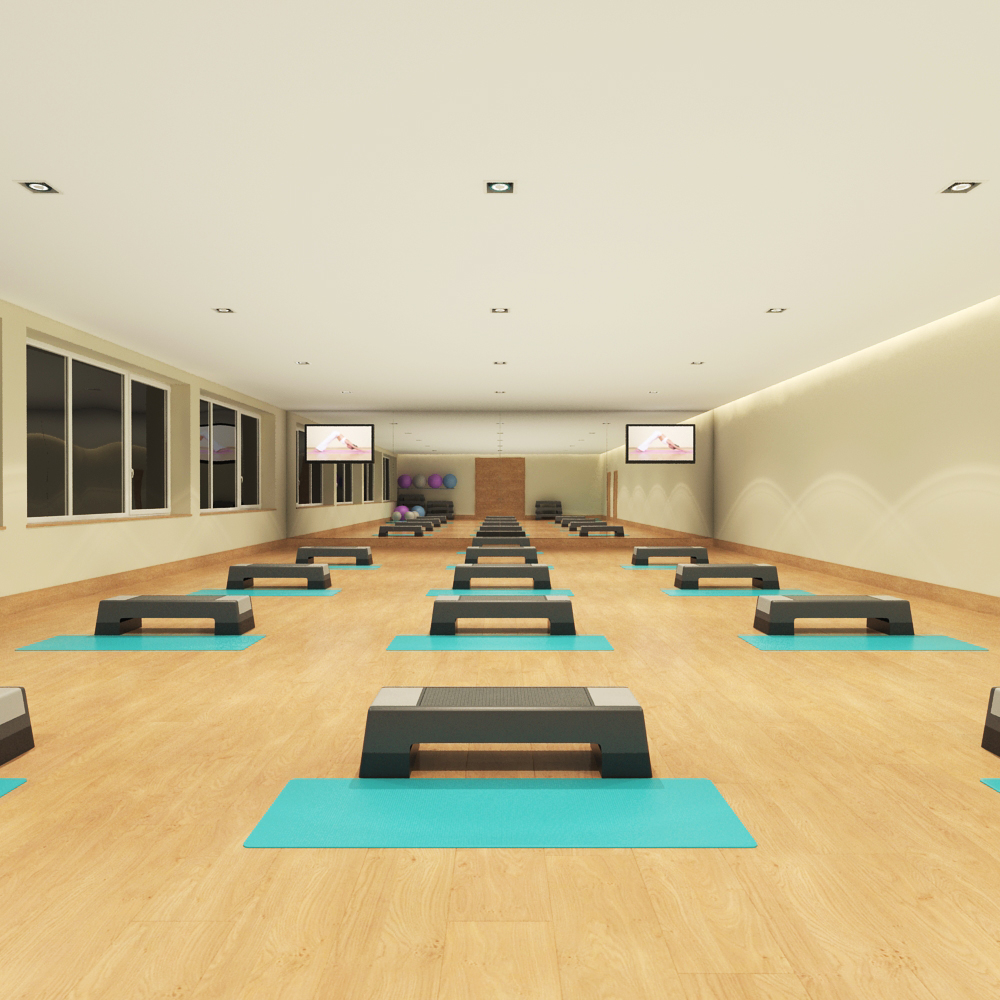 3d model of yoga studio
