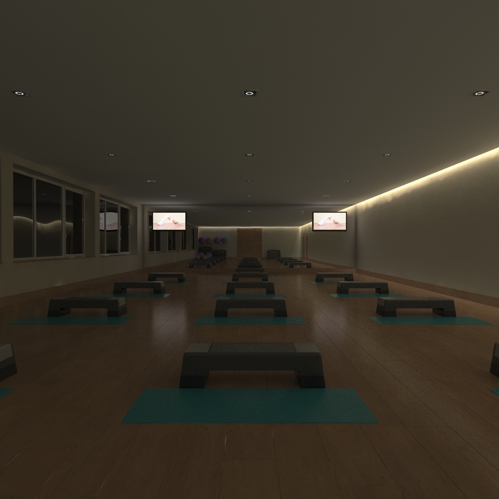 3d model of yoga studio