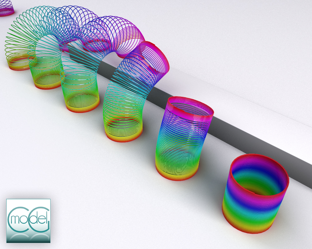slinky toy 3d model