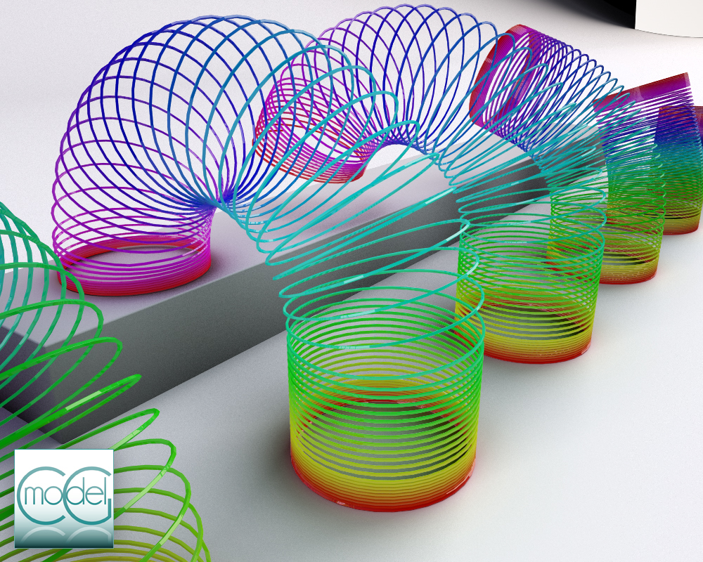 slinky toy 3d model