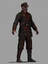 3d german zombie man