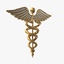 3d model caduceus medical