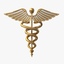 3d model caduceus medical
