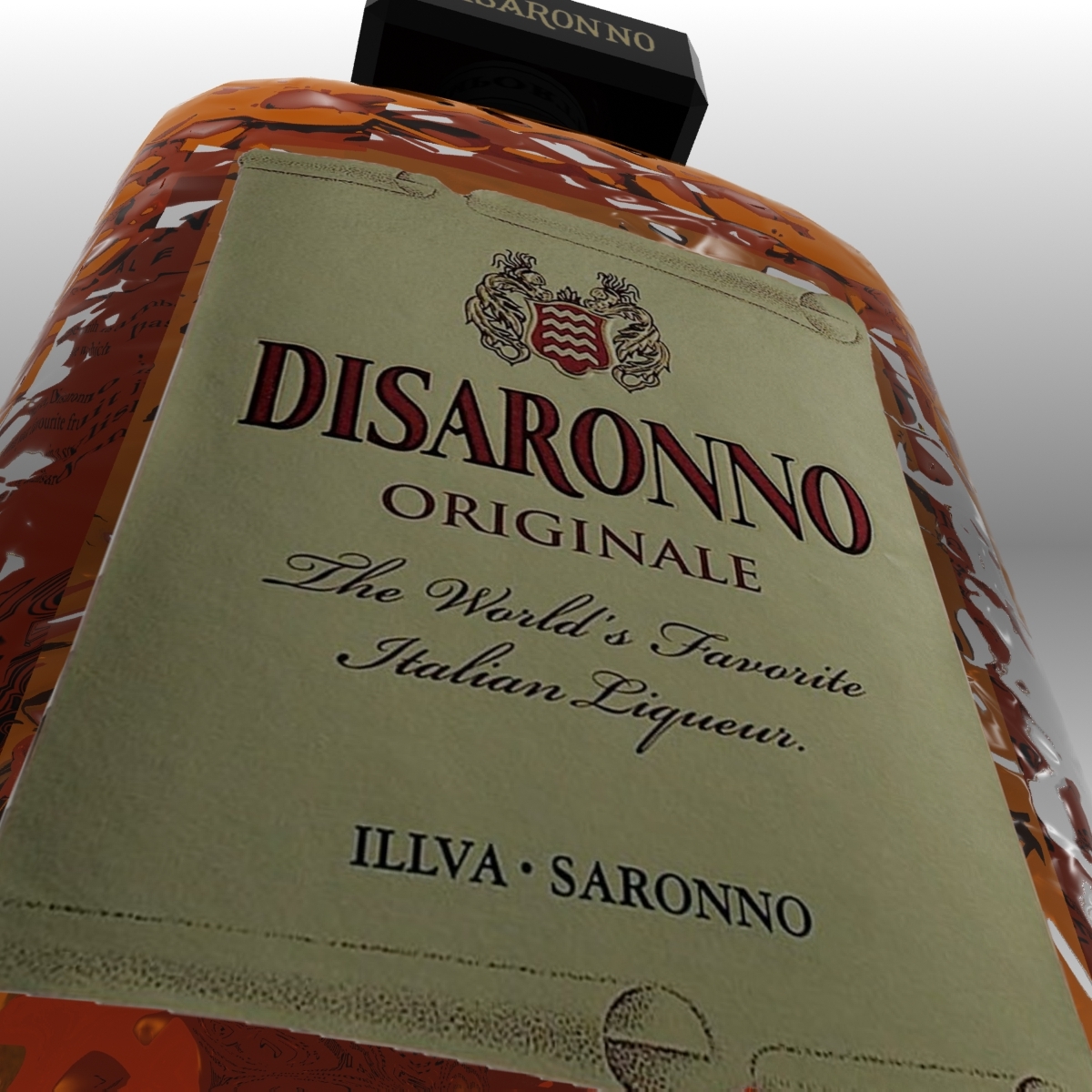 realistic disaronno italian liqueur 3ds