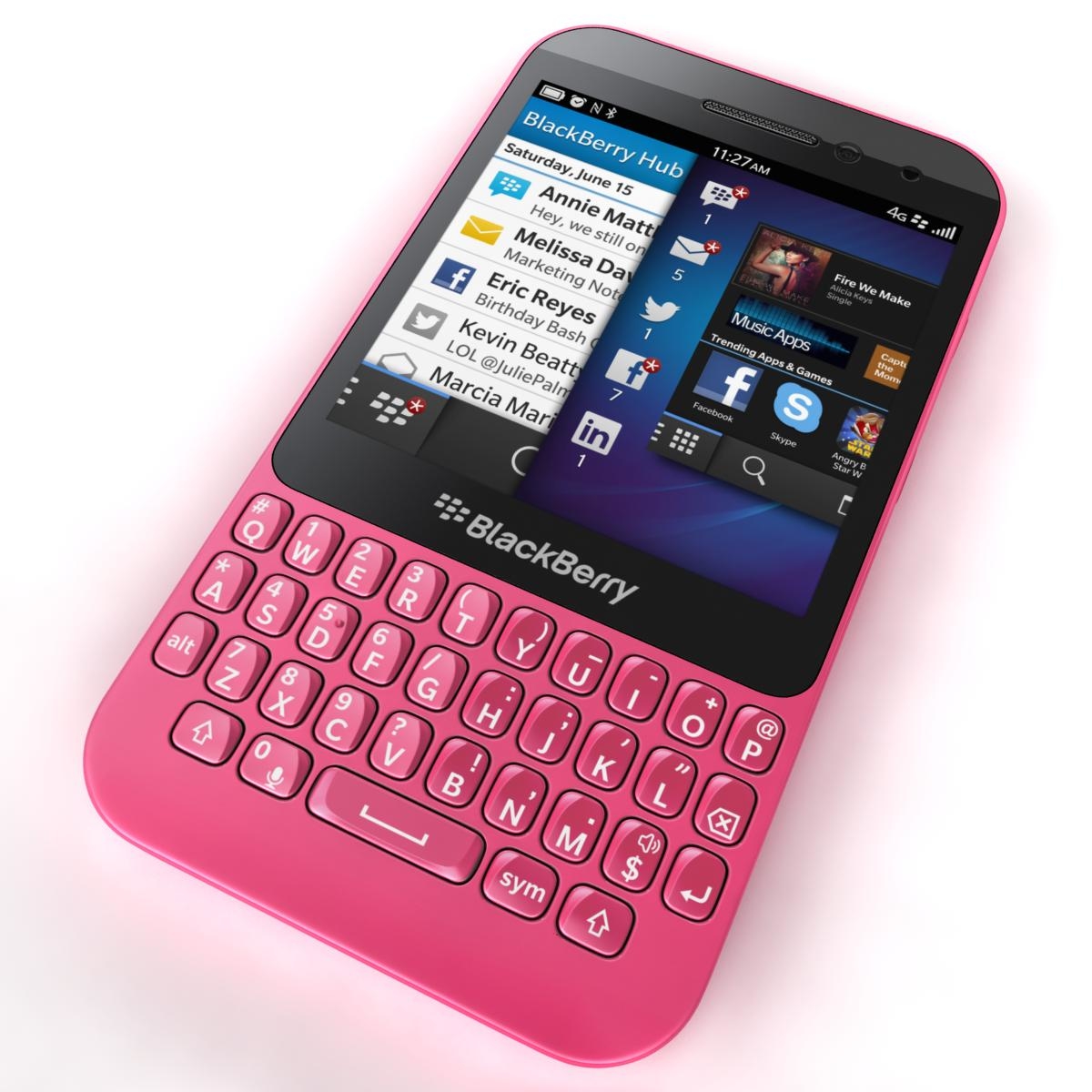 3d blackberry q5 pink