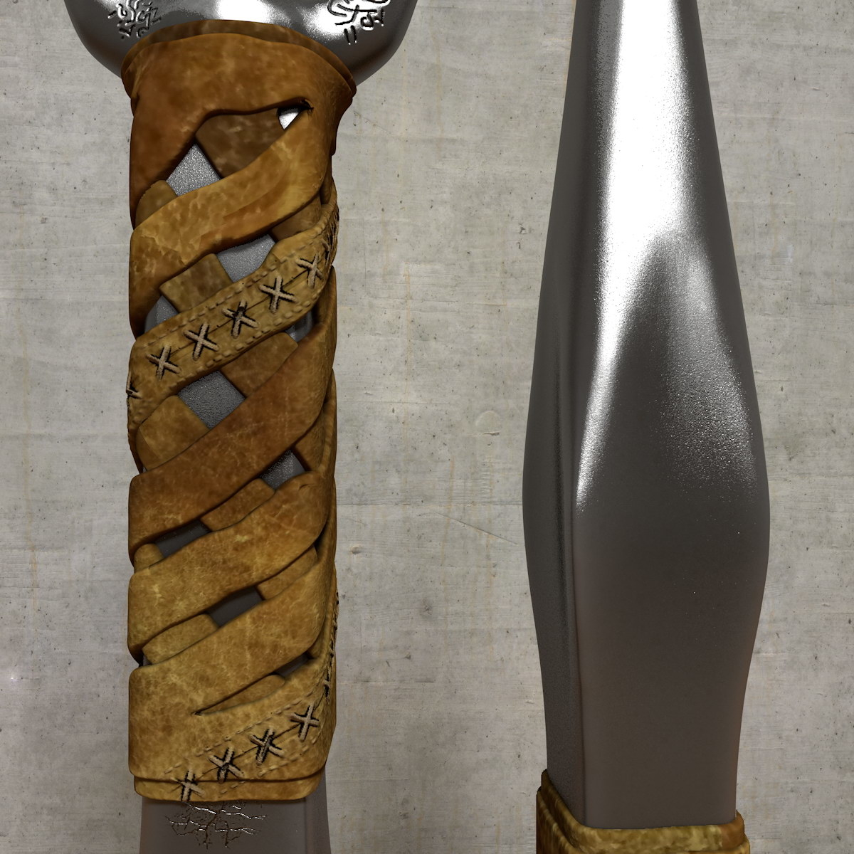 ninja throwing knife 3d model