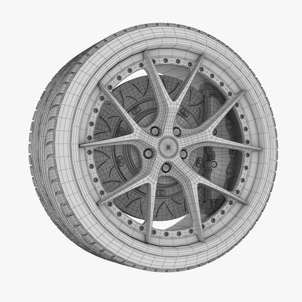 3d wheel hre s101 model