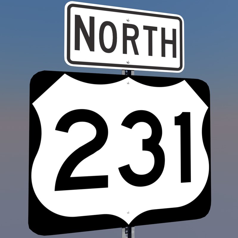 u s highway 231 3d c4d