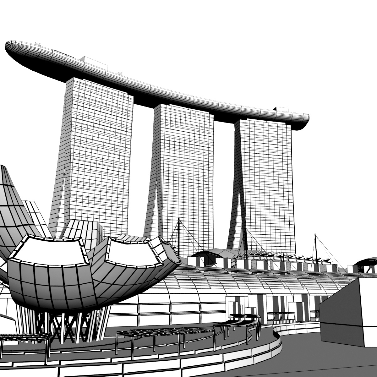 3d singapore marina