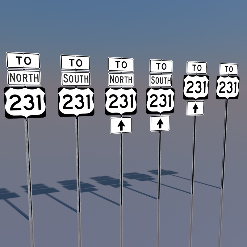 u s highway 231 3d c4d