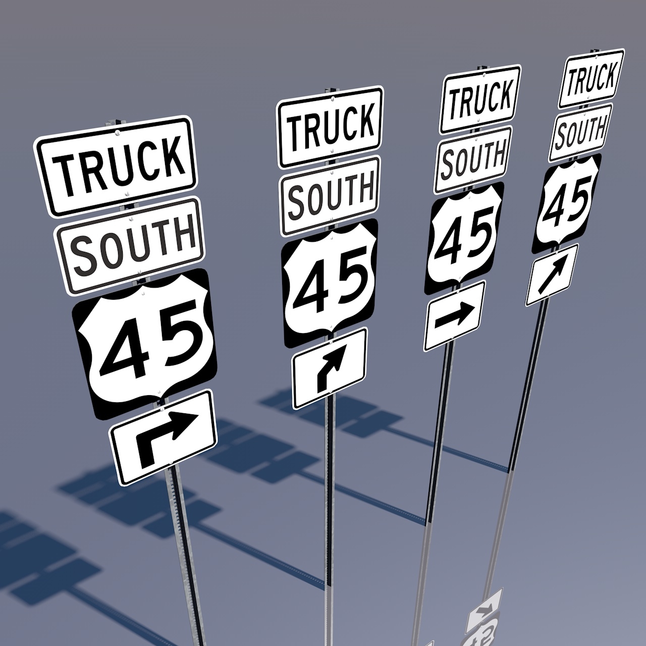 u s highway 45 3d c4d