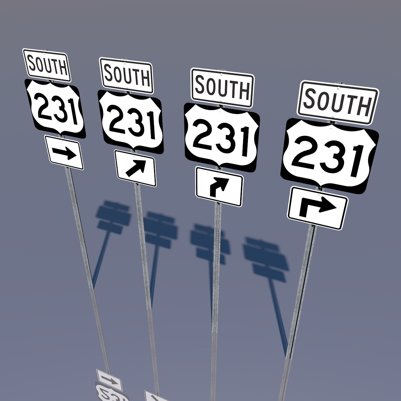 u s highway 231 3d c4d