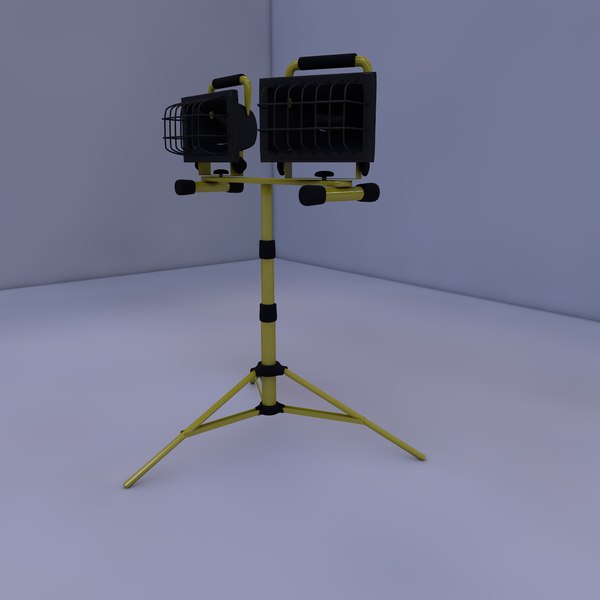 tripod work light 3d model