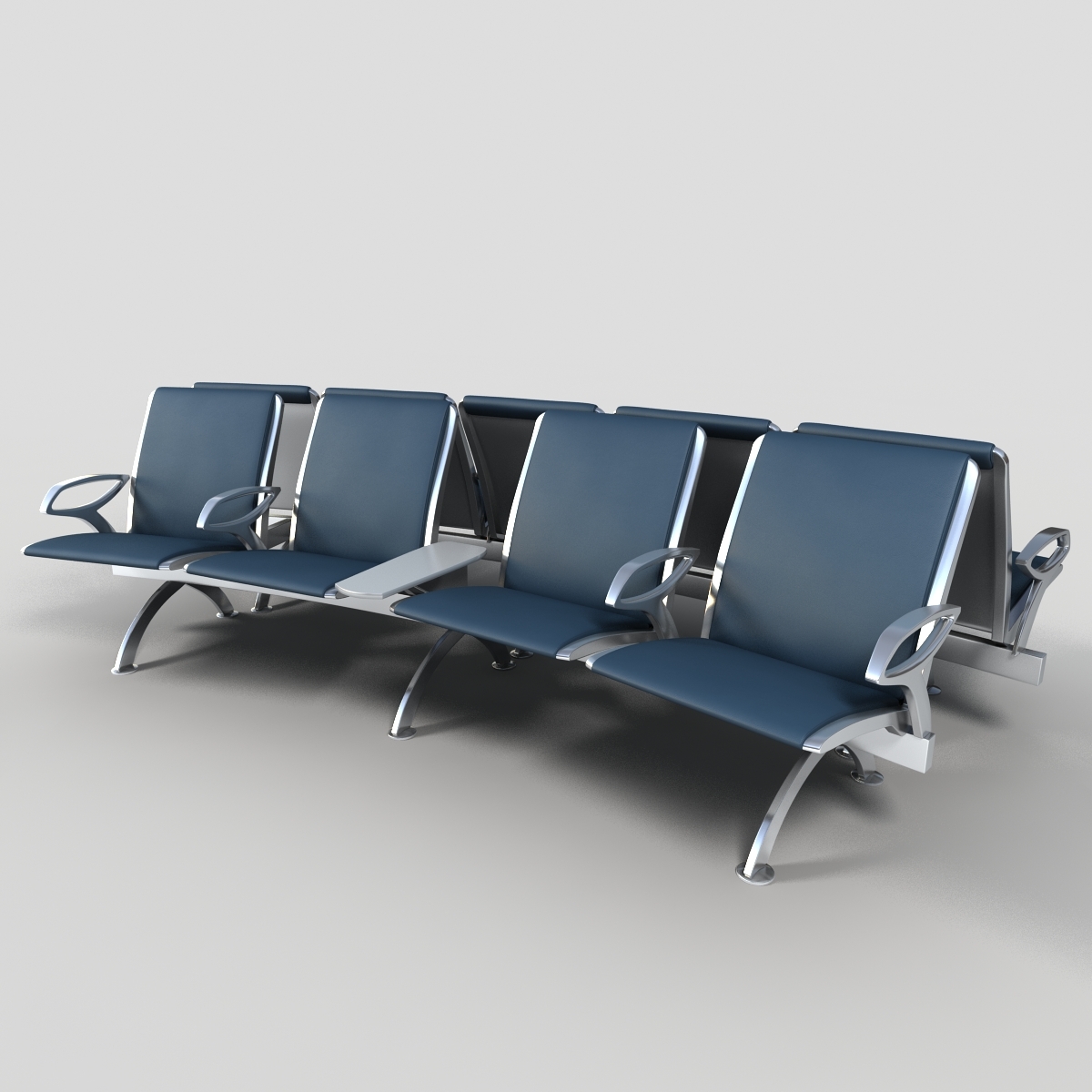 set airport seating 3d obj